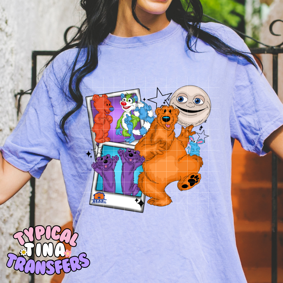 Polaroid Bear | DTF Screen Print | POD – Typical Tina Transfers