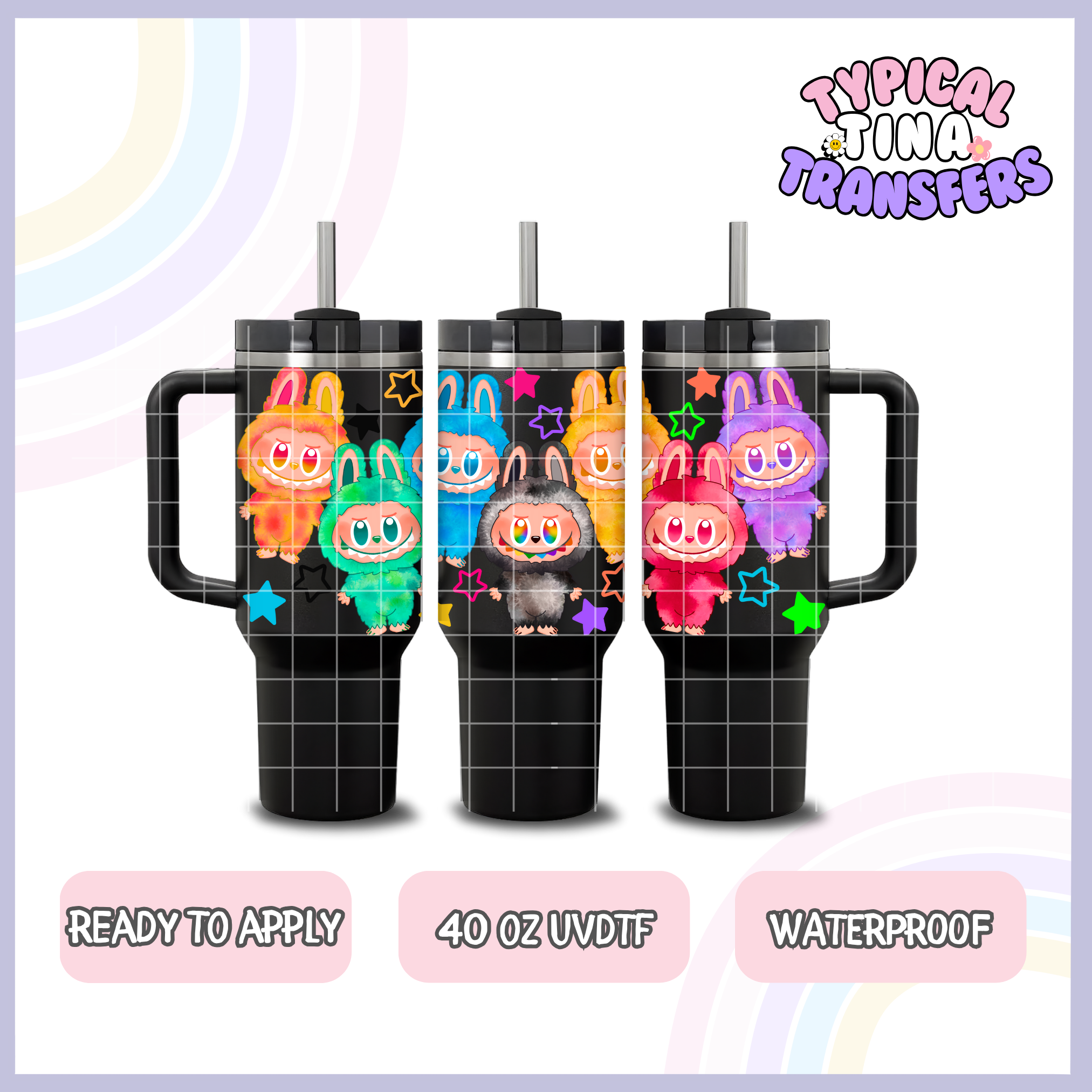 Lafu full body bright colors | 40oz UVDTF Wrap | POD – Typical Tina ...