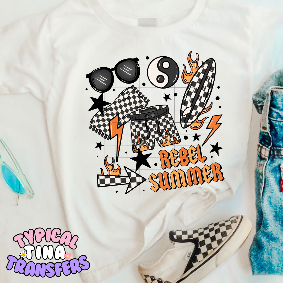 Rebel Summer | DTF Transfer | POD – Typical Tina Transfers