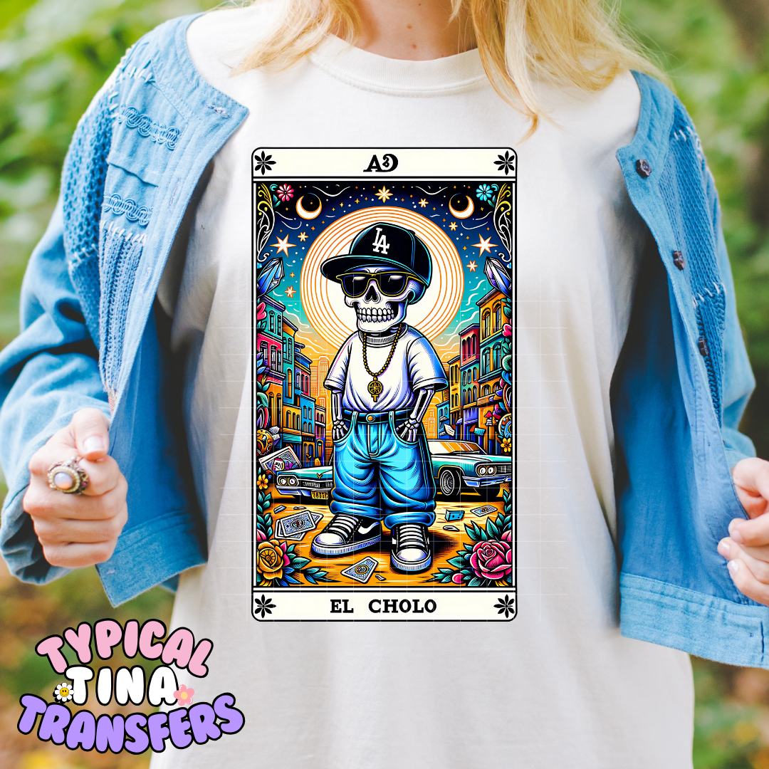 El Cholo Tarot Card - Moon | DTF Screen Print | POD – Typical Tina ...