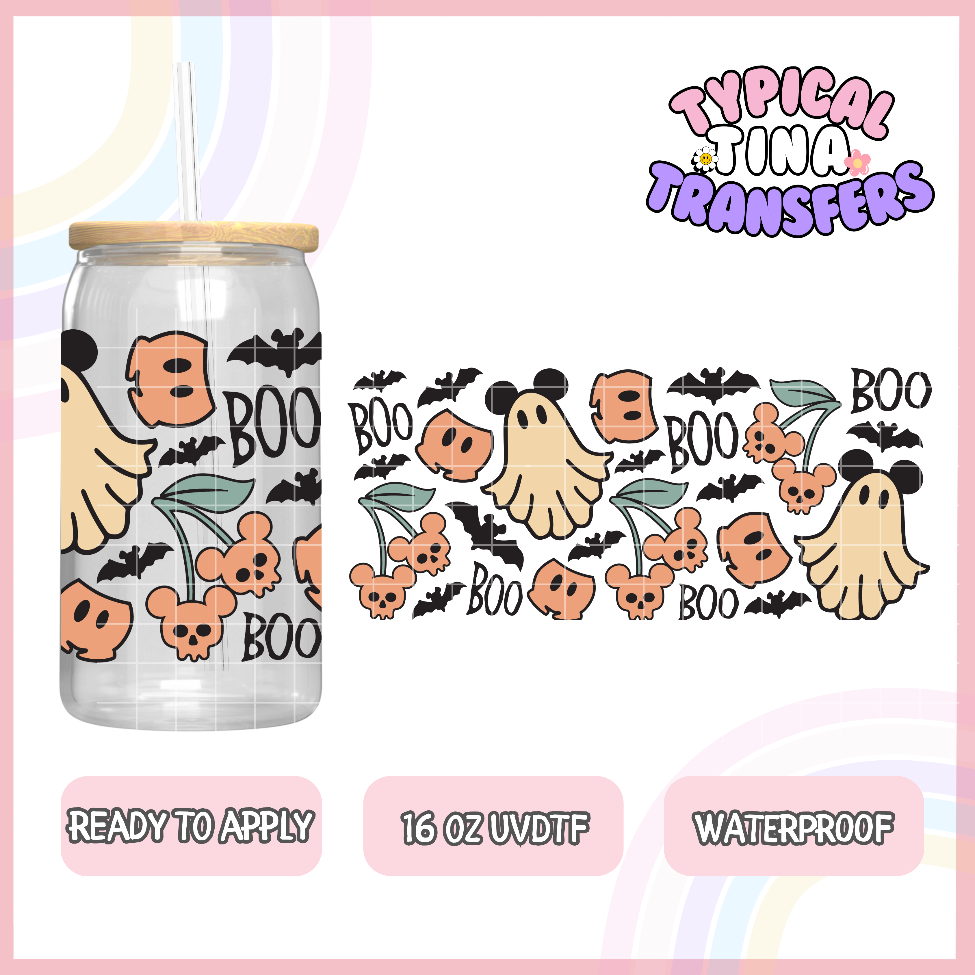 UVDTF #587 | 16oz UVDTF Wrap | POD – Typical Tina Transfers