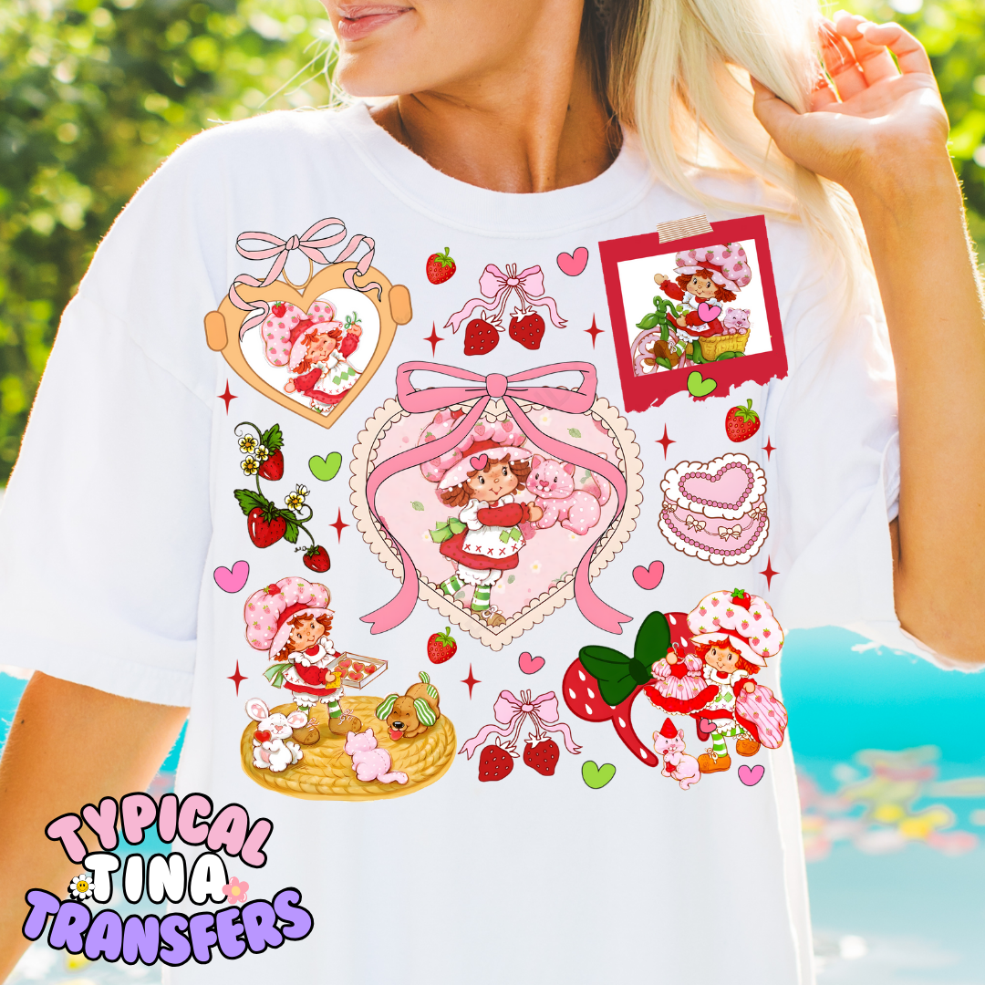 Strawberry Frame and Polaroids | DTF Transfer | POD – Typical Tina ...