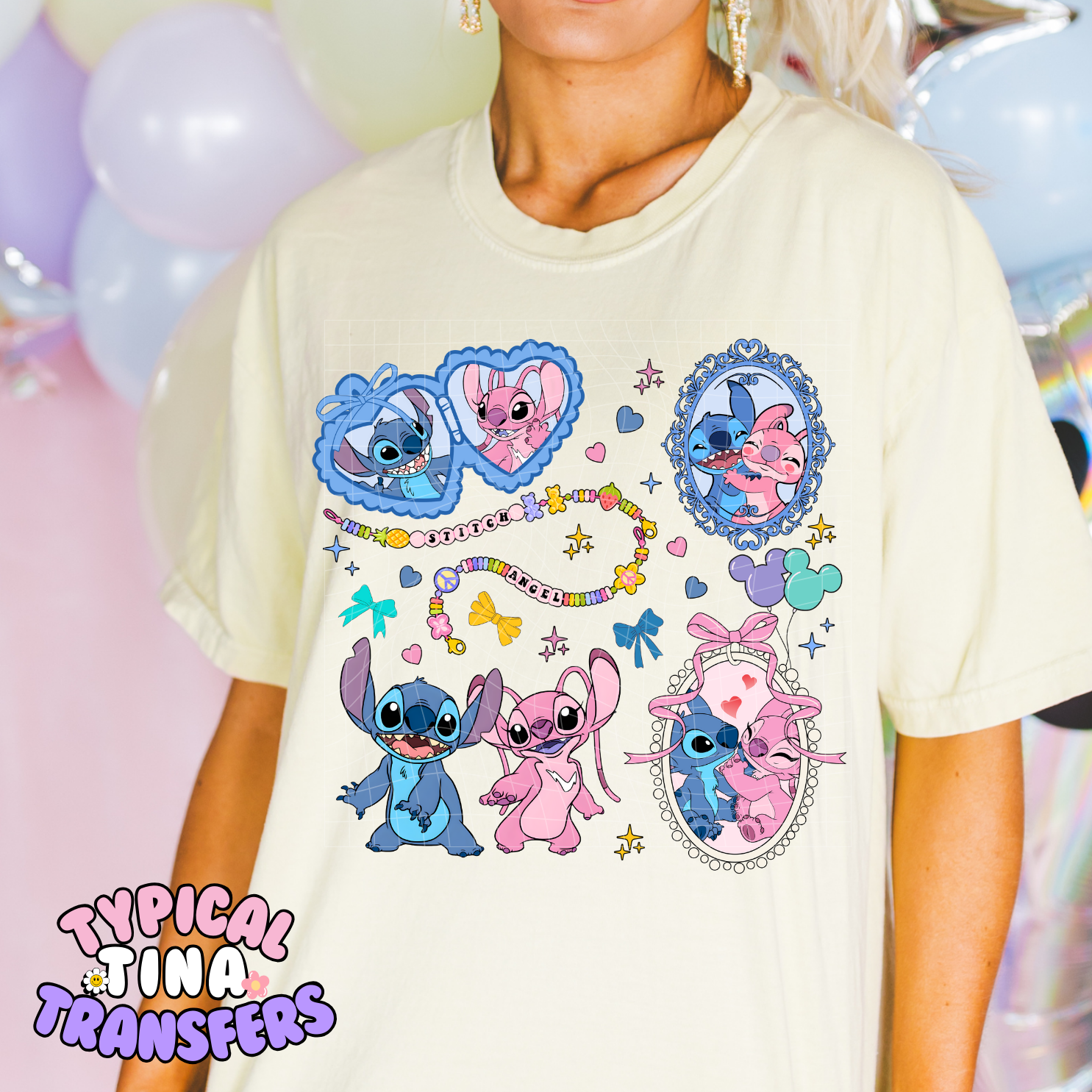 Two Aliens Lockets and Frame | DTF Screen Print | POD – Typical Tina ...