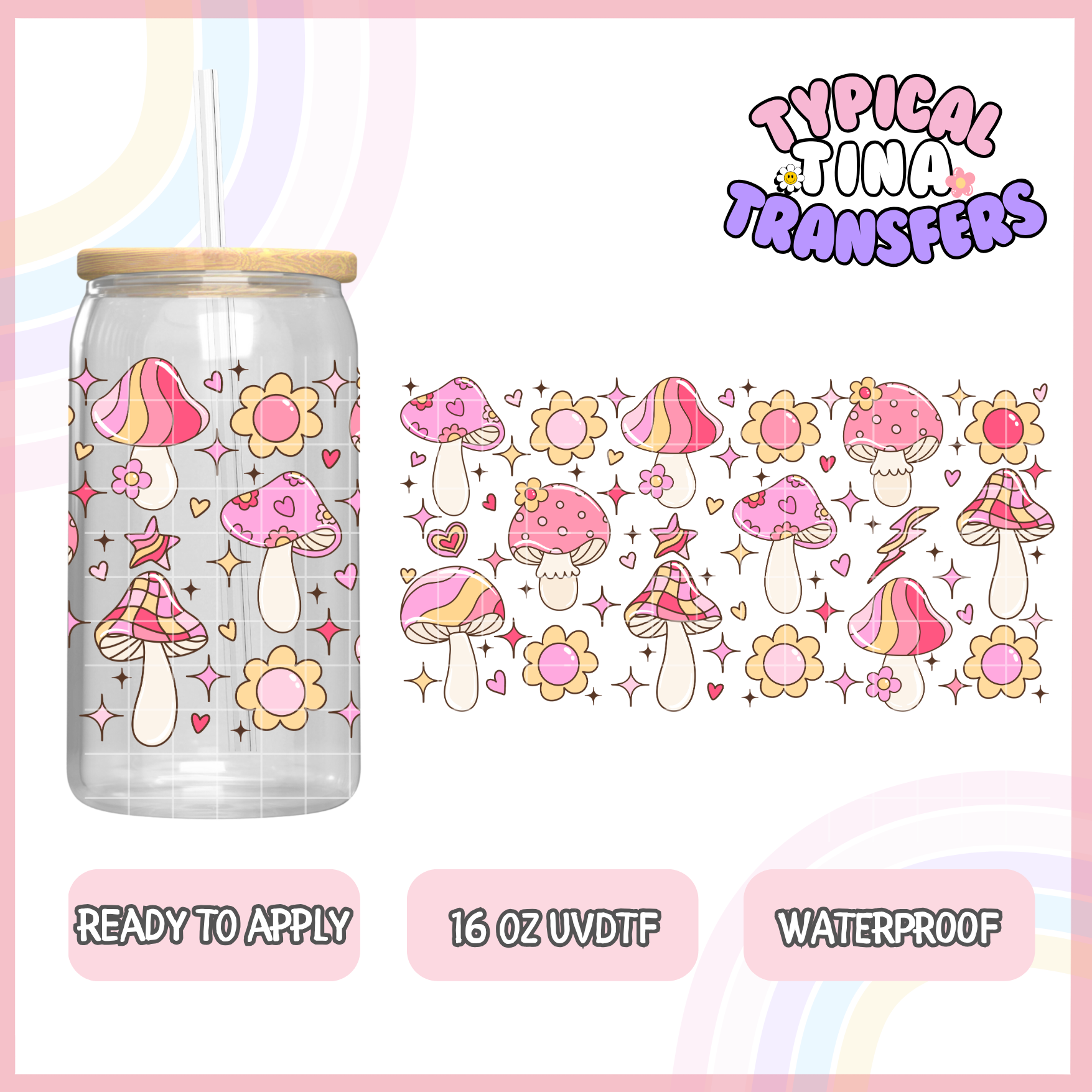 UVDTF #8010 | 16oz UVDTF Wrap | POD – Typical Tina Transfers