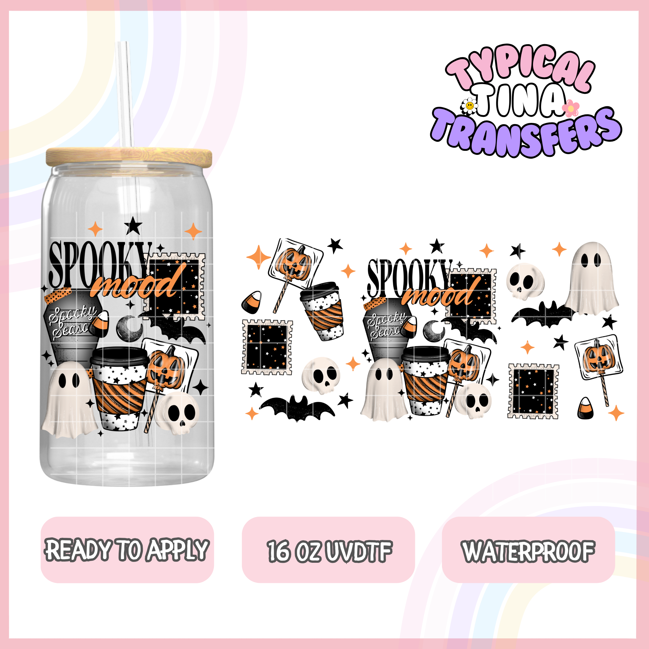 UVDTF #8046 | 16oz UVDTF Wrap | POD – Typical Tina Transfers