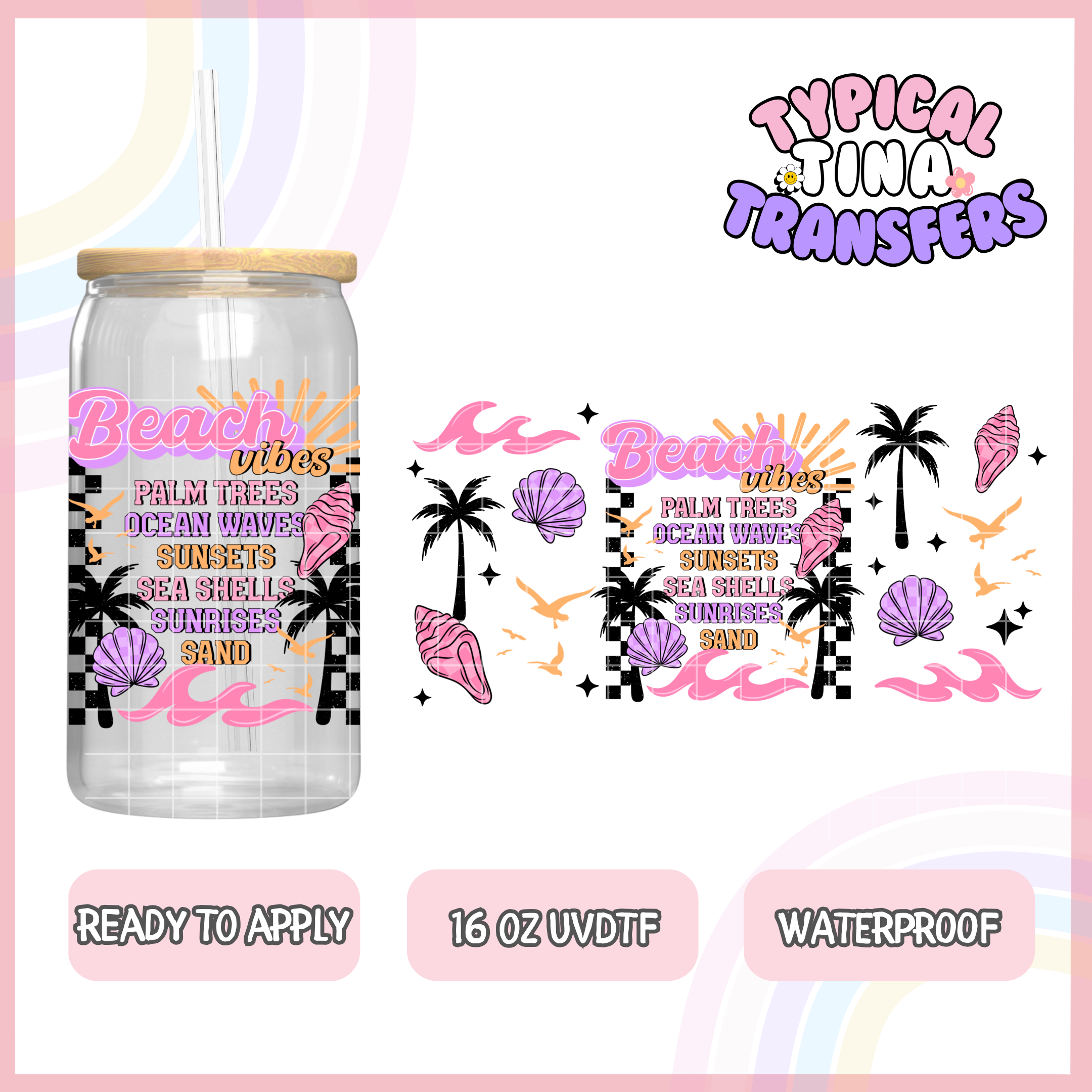 UVDTF #8052 | 16oz UVDTF Wrap | POD – Typical Tina Transfers