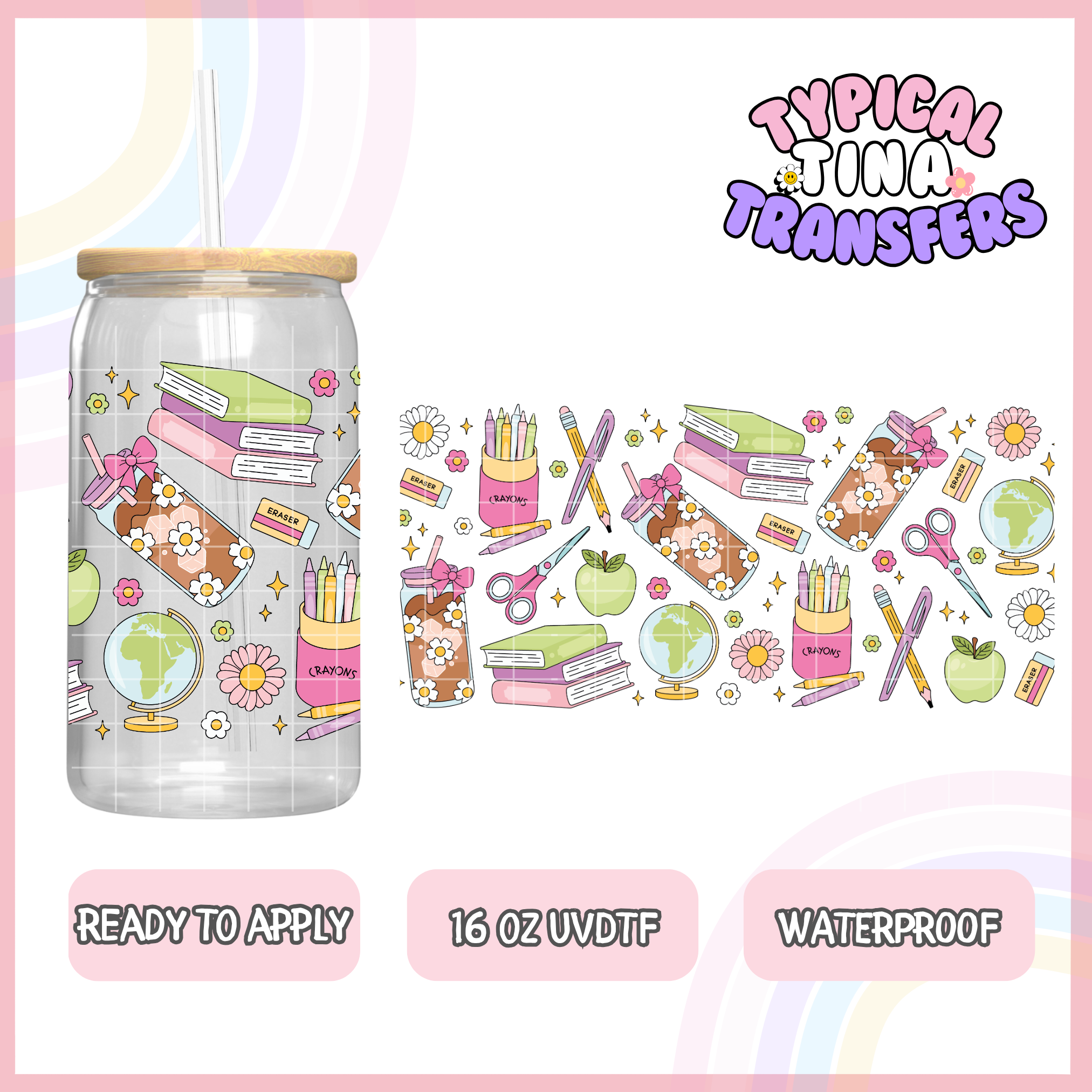 UVDTF #8194 | 16oz UVDTF Wrap | RTS – Typical Tina Transfers