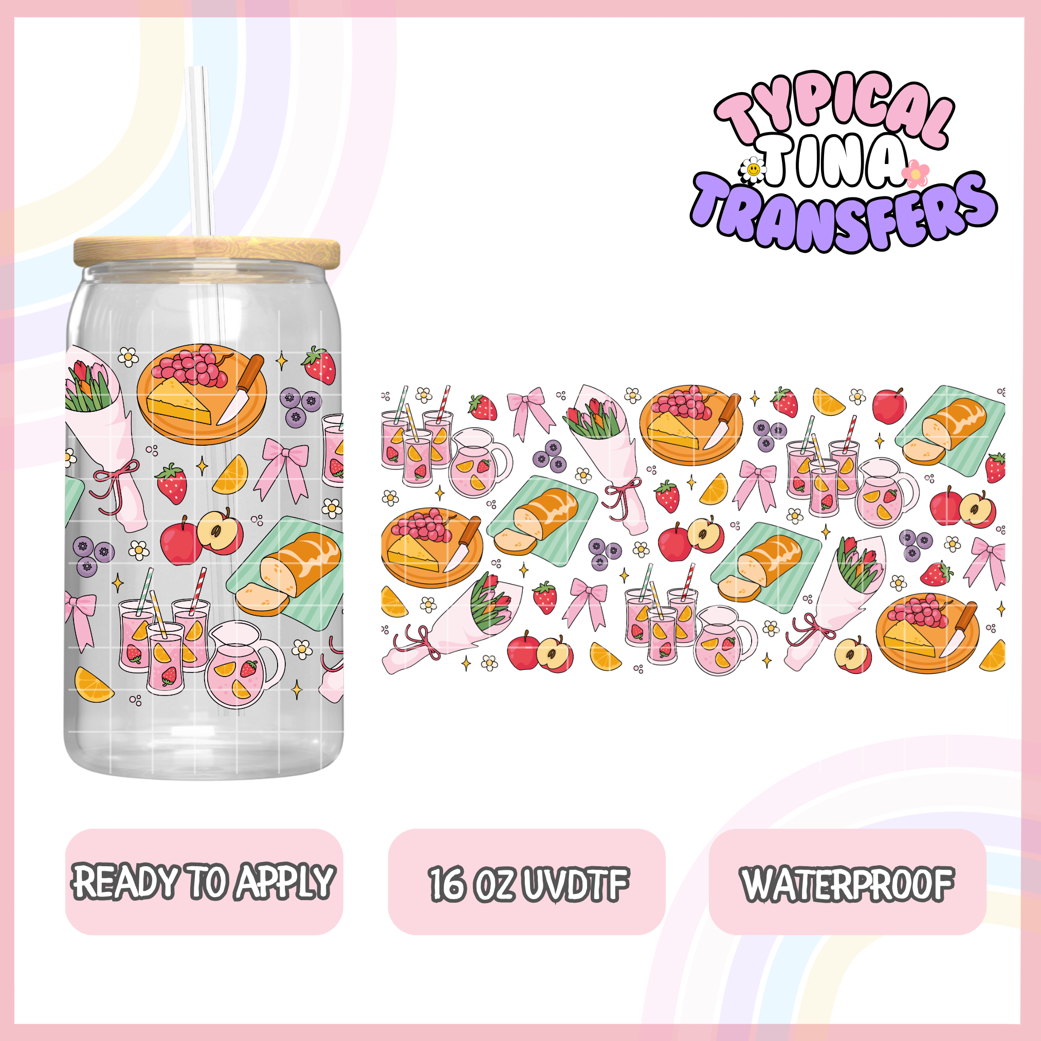 UVDTF #8600 | 16oz UVDTF Wrap | POD – Typical Tina Transfers