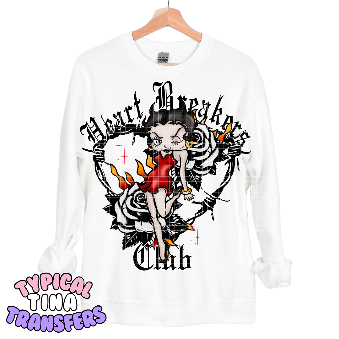 Heart breaker Club | DTF Transfers | POD – Typical Tina Transfers